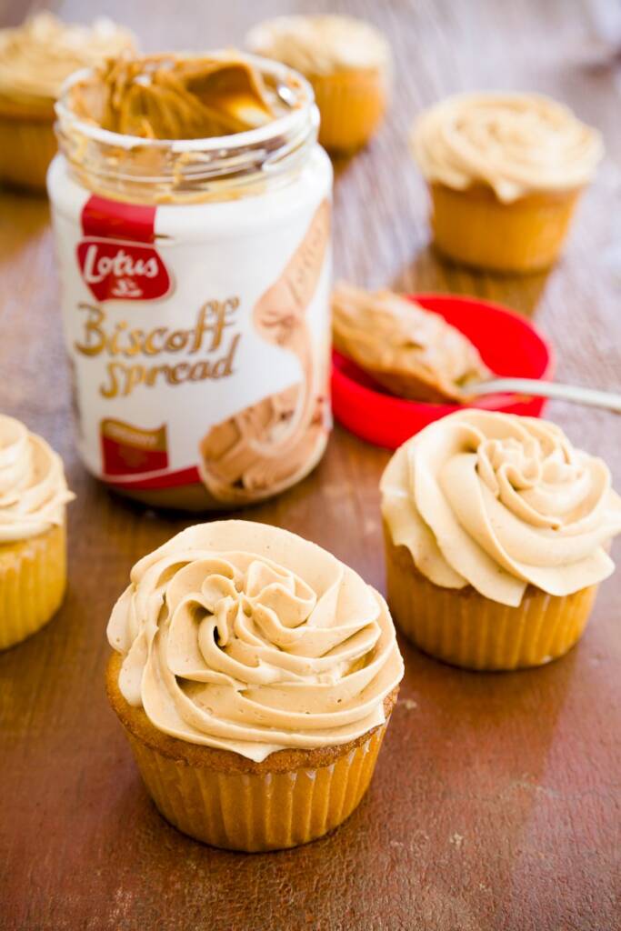 Biscoff Cupcakes with Cookie Butter Frosting - Cupcake Project