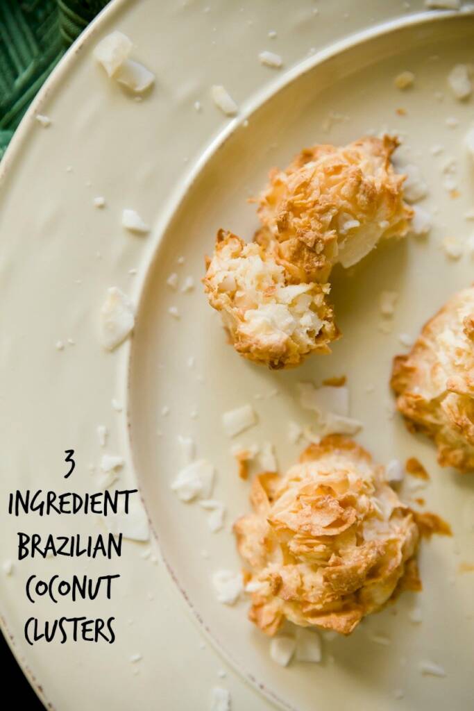 Easy Coconut Clusters - 3 Ingredient Coconut Clusters Recipe