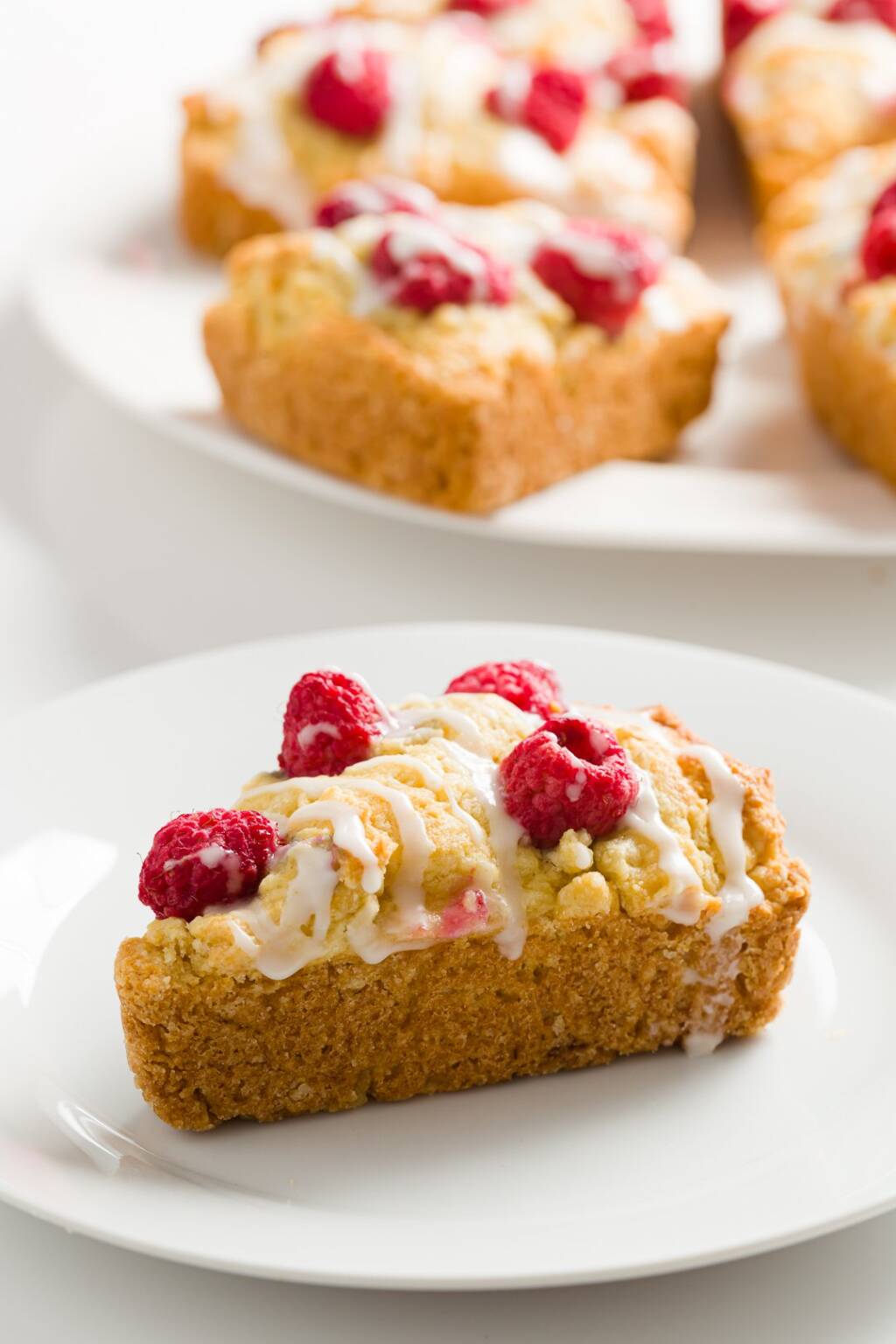 Raspberry Scones - Buttery and Tender with a Lemon Glaze