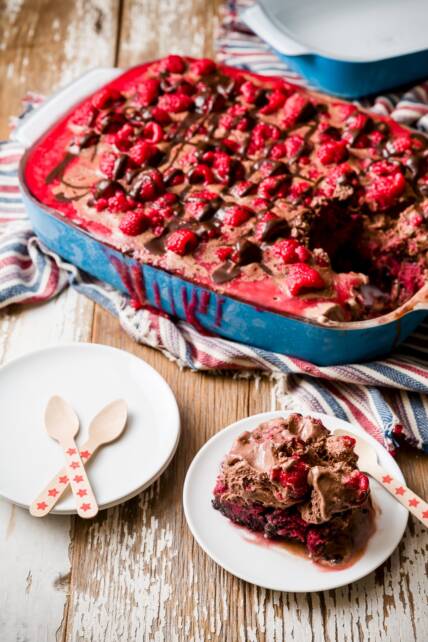 Triple Chocolate Raspberry Ice Cream Bars | Cupcake Project