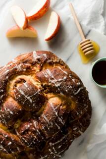 Spiced Apple Challah with a Pretzel Crust | Cupcake Project