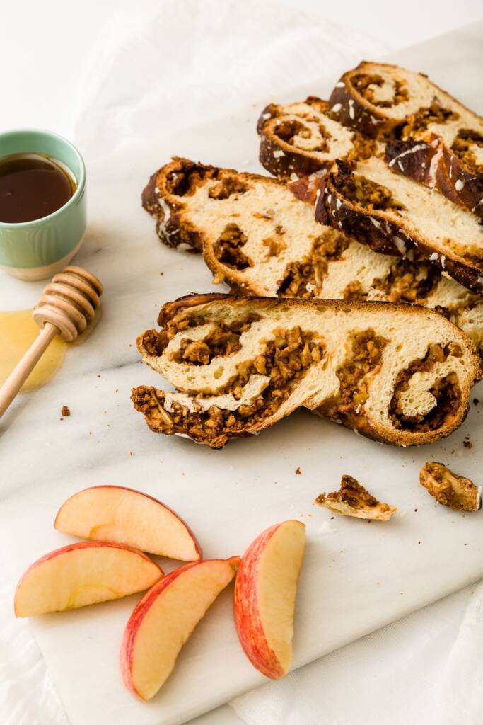 Spiced Apple Challah with a Pretzel Crust - Cupcake Project