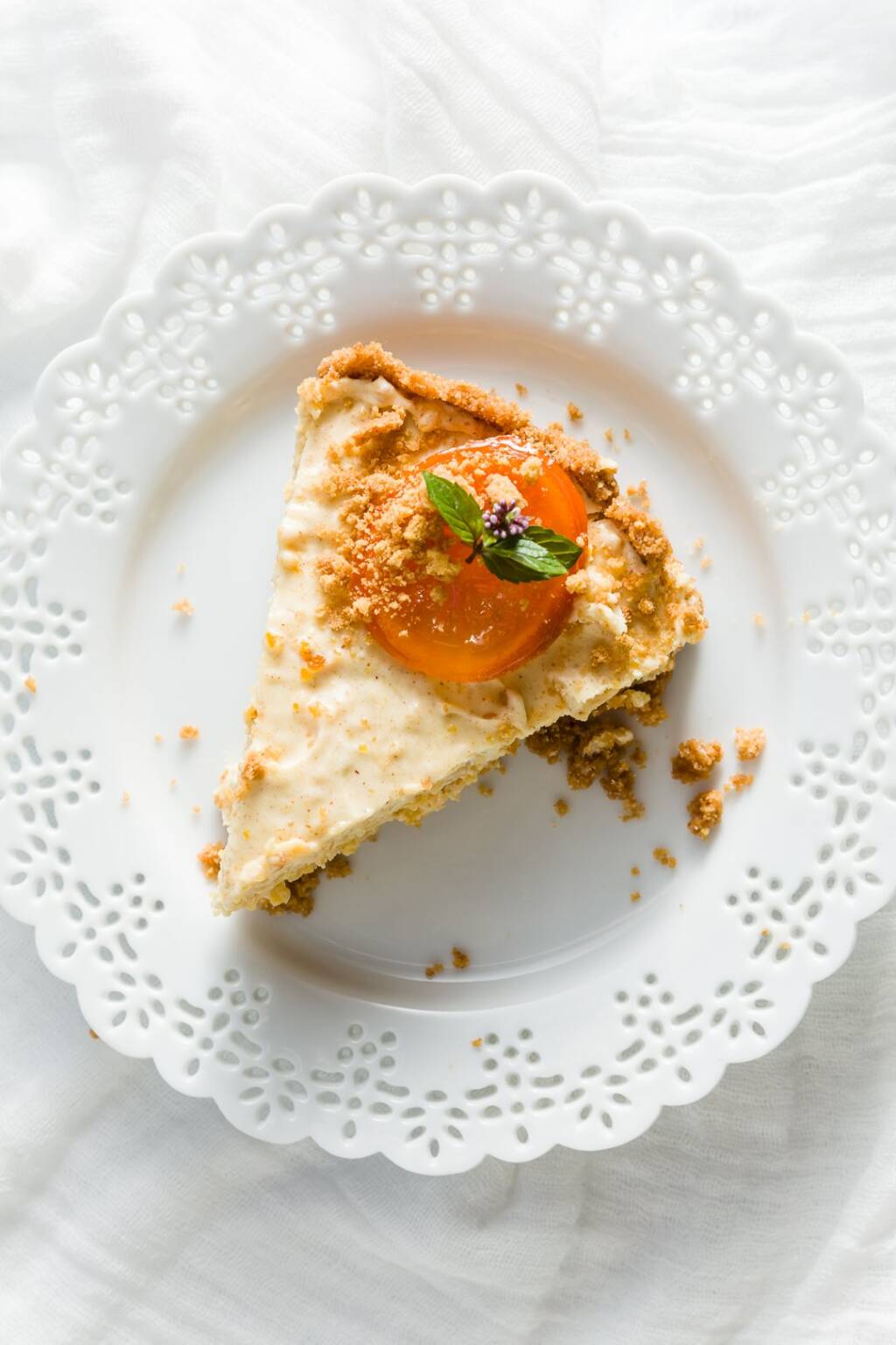 Orange Pie - Spiced Orange Chiffon Pie Recipe with a Gingersnap Crust