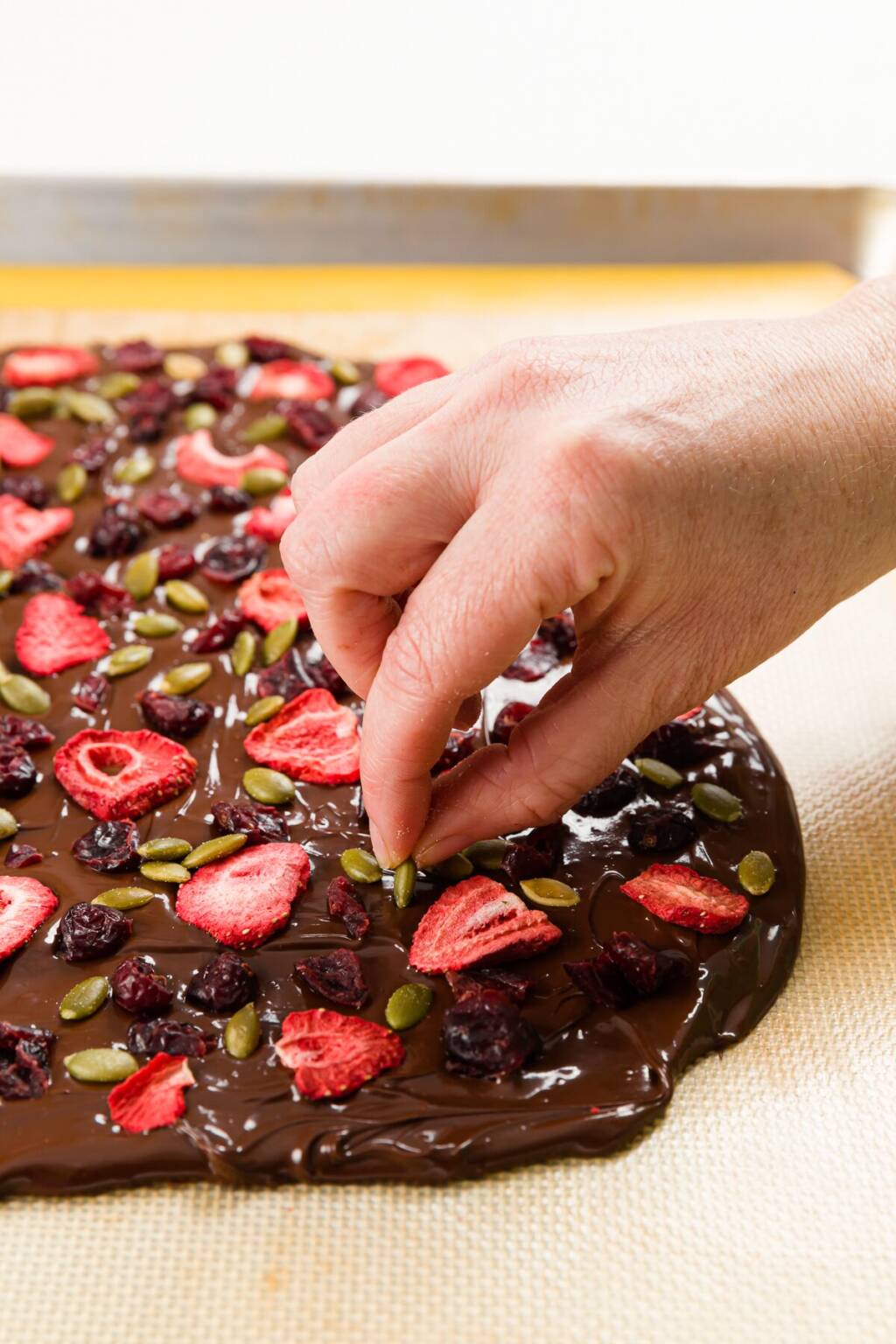 Simple Chocolate Christmas Bark - Cupcake Project